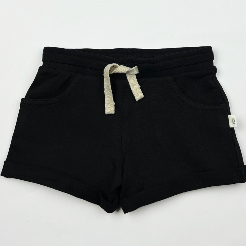 Black Cargo Girls Shorts – applemint and cocoa